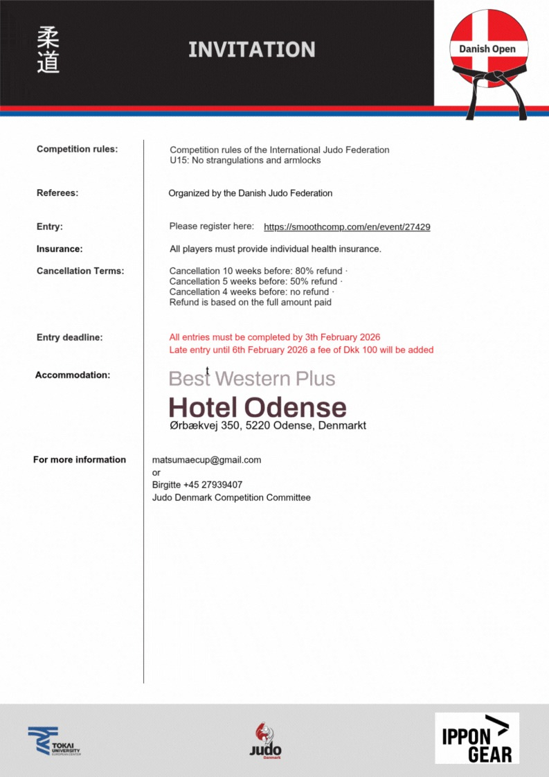 Danish Open 2026 - The GB Judo Community - GBJC
